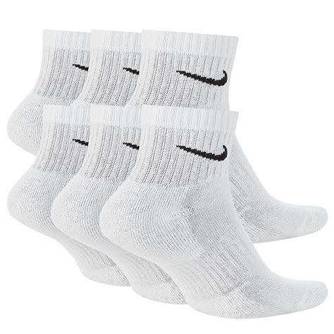 Nike Sb Everyday Cushioned Ankle Socks Whiteblack 6 Pack S 1128861s