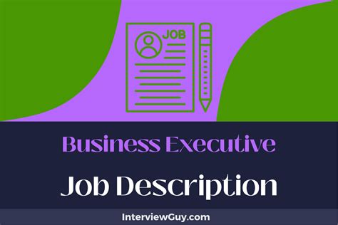 Business Executive Job Description Updated For 2026