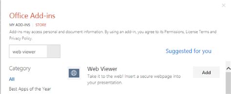Now Search For Web Viewer Add In And Click Add This Is An Add In