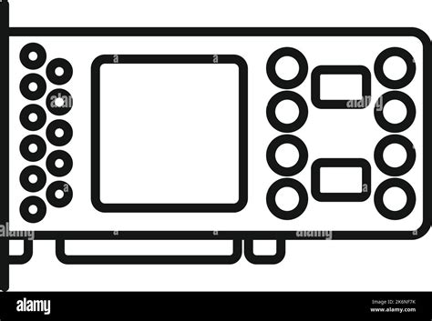 Gpu Card Icon Outline Vector Computer Pc Cooler Pci Stock Vector Image And Art Alamy