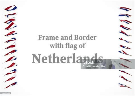 프레임과 네덜란드의 국기와 국경입니다 3 차원 일러스트 레이 션 0명에 대한 스톡 사진 및 기타 이미지 0명 공란 교육 Istock