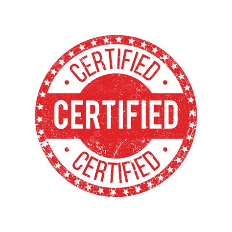 Certified Stamp Vector