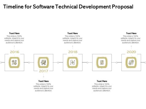 Application Technology Timeline For Software Technical Development Proposal Ideas Pdf