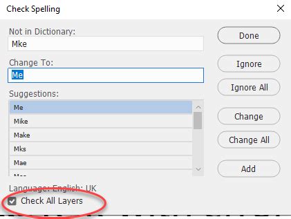 Solved Photoshop Cc Check Spelling Not Working Adobe Product Community