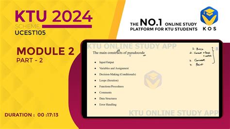 Algorithmic Thinking With Python Module 2 Part 2 Btech Ktu 2024