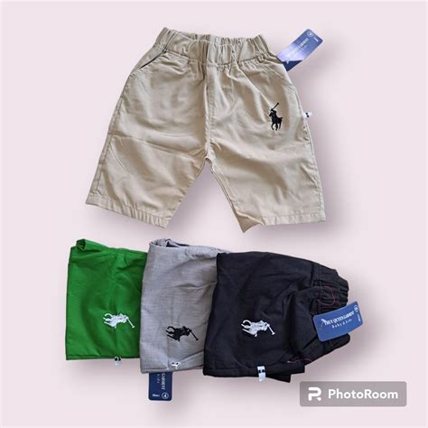 กางเกงขาสั้นเด็กชาย กางเกงโปโล ปักม้า ตัวใหญ่1 ปีถึง 10 ปีใส่ได้ เอวยืดได้ กระเป๋า 2 ข้าง งานปัก