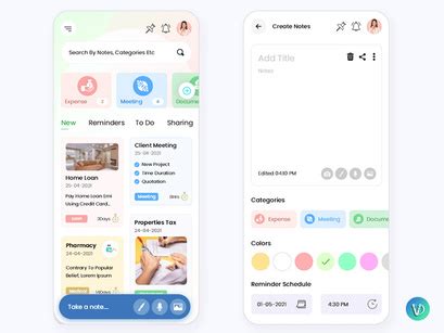 Create Notes Mobile App Ui Kit By Kvivekdesigner Epicpxls