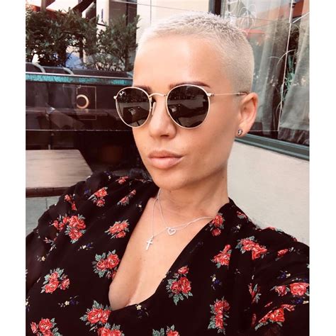 Short White Hair Super Short Hair Short Hair Cuts Buzz Cut