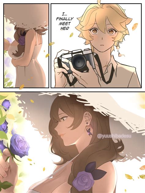 Aether And Lisa Genshin Impact Drawn By Yuushiba Danbooru