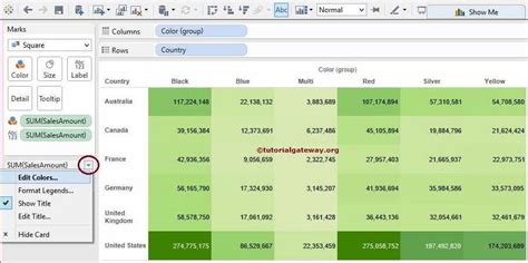 Tableau Heat Map
