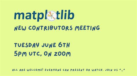 Matplotlib On Twitter If You Tried To Join And Were Having Issues Please Try Again By