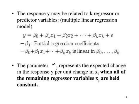Ppt Chapter 3 Multiple Linear Regression Powerpoint Presentation Free Download Id891392