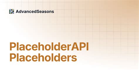 Placeholderapi Placeholders Advancedseasons