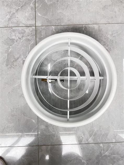 Customize Aluminum Round Swril Air Diffuser Temperature Sensing Swirl Nozzle Diffuser Swirl