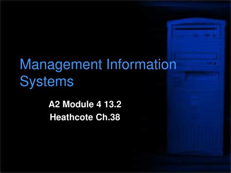 PPT Management Information Systems PowerPoint Presentation Free Download ID