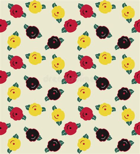 Japanese Cute Leaf Branch Vector Seamless Pattern Stock Vector Illustration Of Botany Blossom