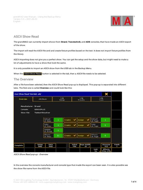 grandma2 user manual backup menu ascii show read en v3 3 download