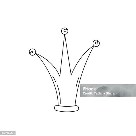 귀여운 낙서 왕실 왕 여왕 또는 공주 왕관 아이콘 흰색에 격리 하트가 있는 벡터 아이콘 평면 만화 그림 클립 아트 검은색에 대한 스톡 벡터 아트 및 기타 이미지 Istock