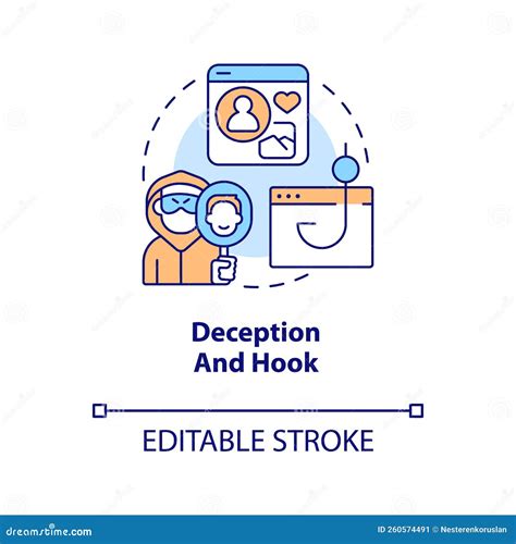 Deception And Hook Concept Icon Stock Vector Illustration Of Abstract Information 260574491