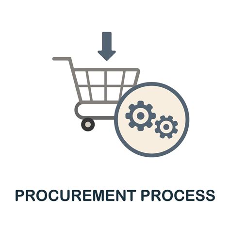 Procurement Process Flat Icon Simple Sign From Collection Creative