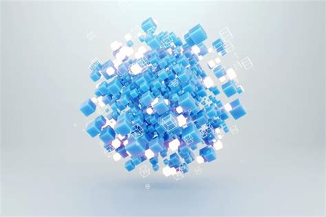 Premium Photo Blockchain Technology Big Data Neural Network Blocks