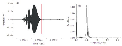 A Typical Time Domain Signal B Frequency Spectrogram Resulted By