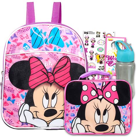 Minnie Mouse Backpack And Lunch Box Set Bundle With Mini 11 Minnie Backpack Minnie Mouse