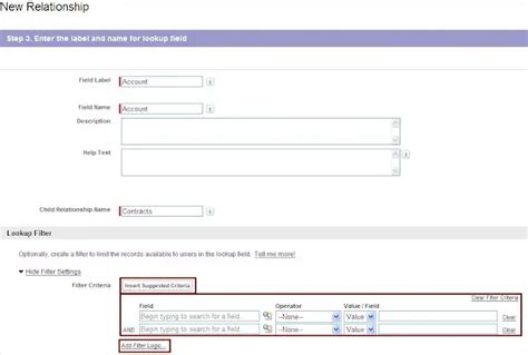 Lookup Filter Infallibletechie