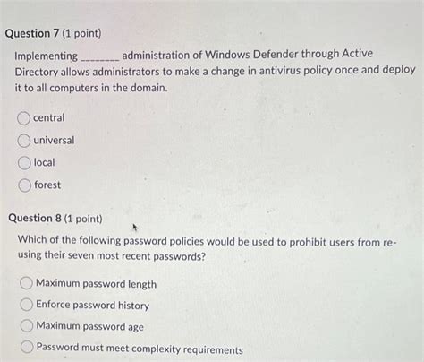 solved implementing administration of windows defender