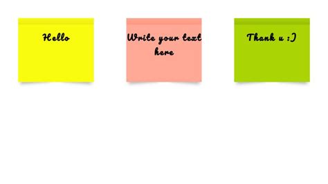 Sticky Notes Using Css3