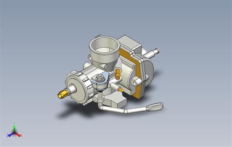 化油器11proe模型图纸免费下载 懒石网