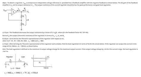 Solved Pts To Obtain A Regulator VREF A Temperature Chegg