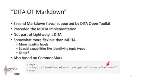 Integrating Markdown Into A Dita Workflow Ppt