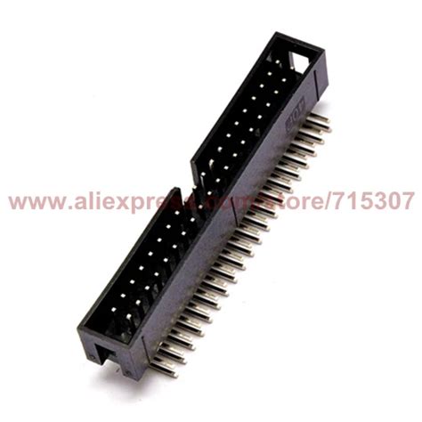 PHISCALE 10pcs Idc Connector 2 54mm Idc Header 40P Double Row 2x20 Pin Idc Male Connector