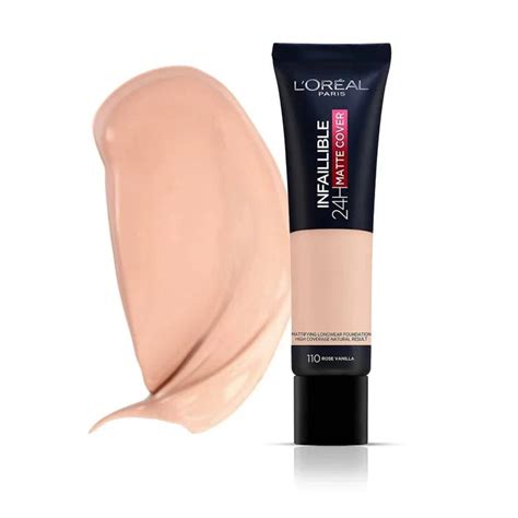 Loreal Paris Infallible 24h Matte Cover Liquid Foundation 110 Rose V Am Store