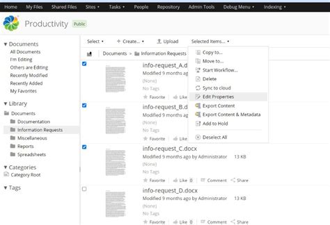 Productivity Bundle For Alfresco Share