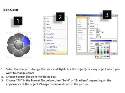 Ppt Flower Petal Chart Convert Pdf To Editable PowerPoint Free Templates