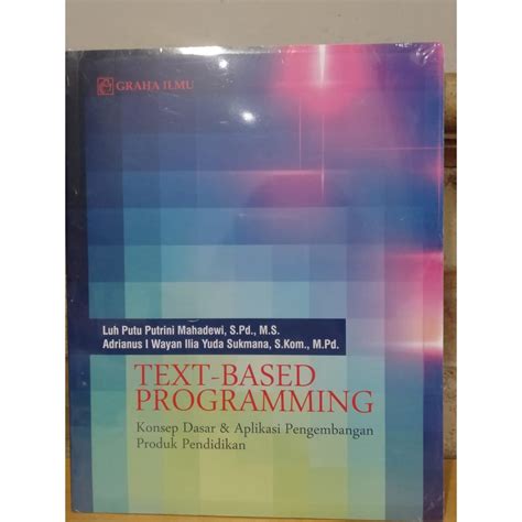 jual text based programming konsep dasar and aplikasi pengembangan produk