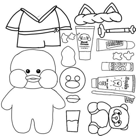 Desenho Para Colorir Patinho