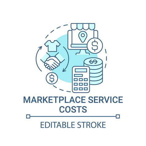 Marketplace Service Costs Concept Icon Choice Parameter Abstract Idea Thin Line Illustration