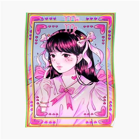 Hyperpop Top Kawaii Anime Girls Aesthetic Designs So Cute Poster For