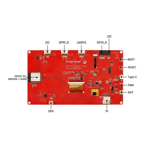 CrowPanel 7 0 HMI ESP32 Display 800x480 RGB TFT LCD Touch Screen