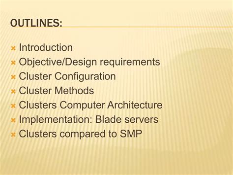 Cluster Computing Ppt