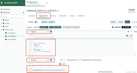 Mongodb导出聚合查询的数据 Mongodb导出聚合查询的数据