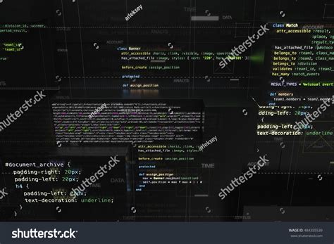 Abstract Programming Background Code Lines 3d Stock Illustration 484355539 Shutterstock