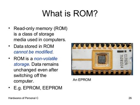 What Is Rom Read Only Memory