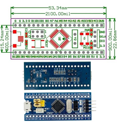 placa de desenvolvimento arm stm32 stm32f103c8t6 smartcomp seu