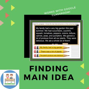 Google Slides Finding The Main Idea Of A Paragraph 1 By MandM Creations
