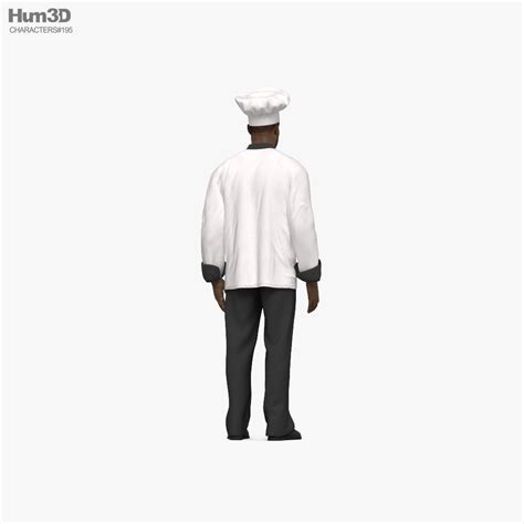 아프리카계 미국인 셰프 3d 모델 다운로드 Character On