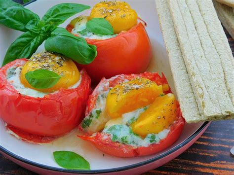 Tomato Baked Eggs Recipe With Photo